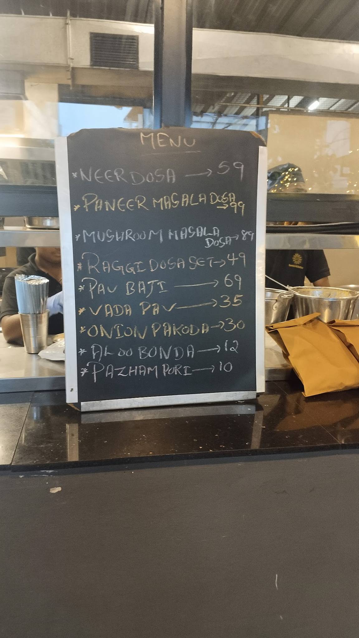 Menu at Social Kitchen, Palakkad, Wishakam complex
