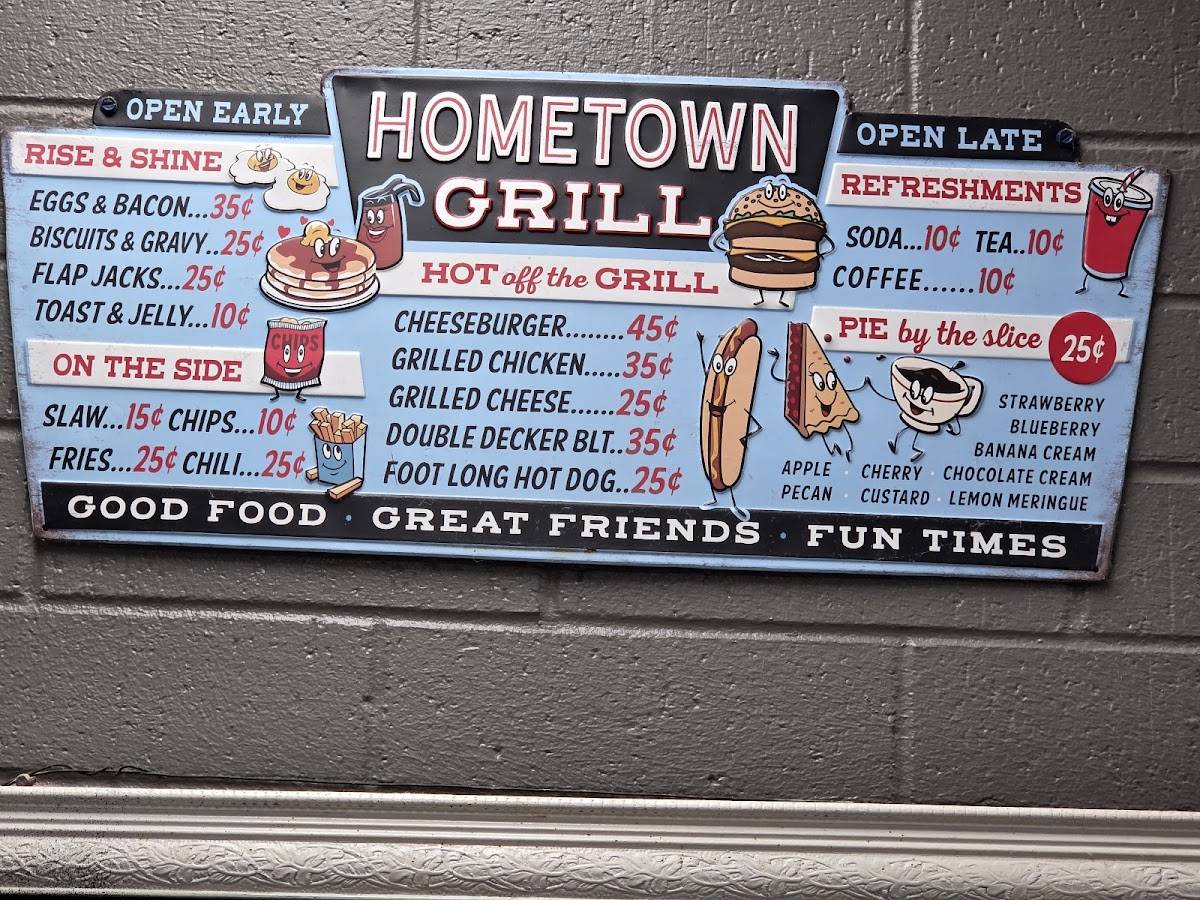 Menu at Speedway Cafe, Rutherford College, 611 Malcolm Blvd