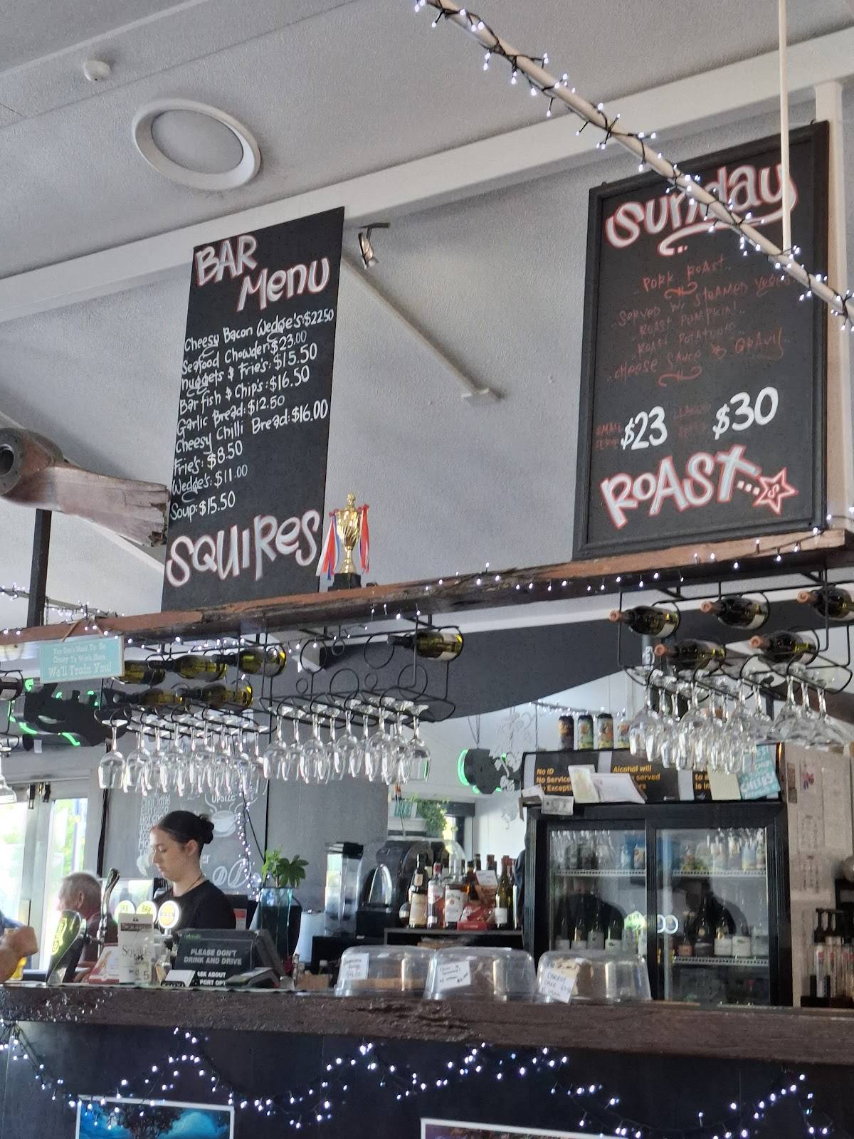 Menu at Squires Pub & Cafe, Nelson, 522 Main Rd Stoke