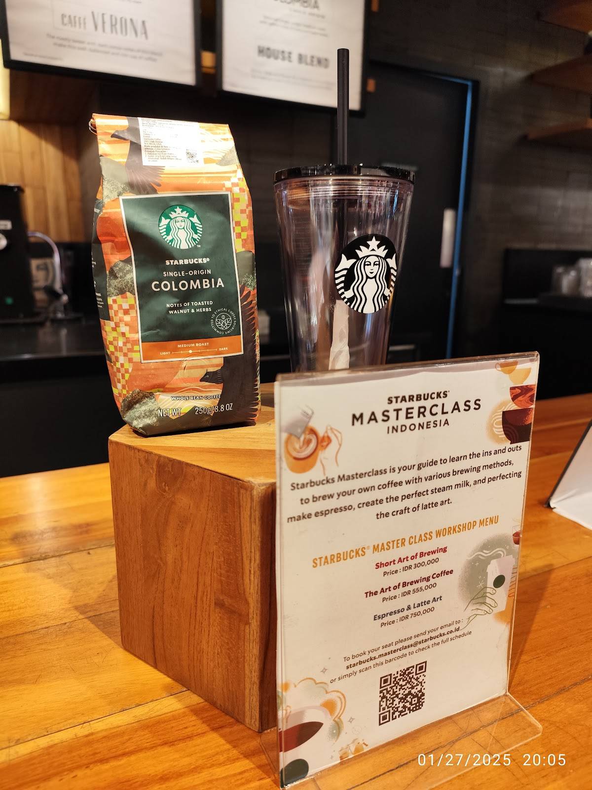 Menu at Starbucks Grand Indonesia Seibu, Central Jakarta