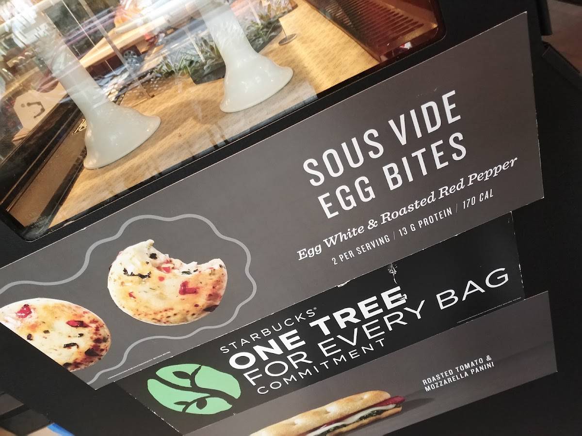 Menu at Starbucks restaurant, Honolulu, 130 Merchant St