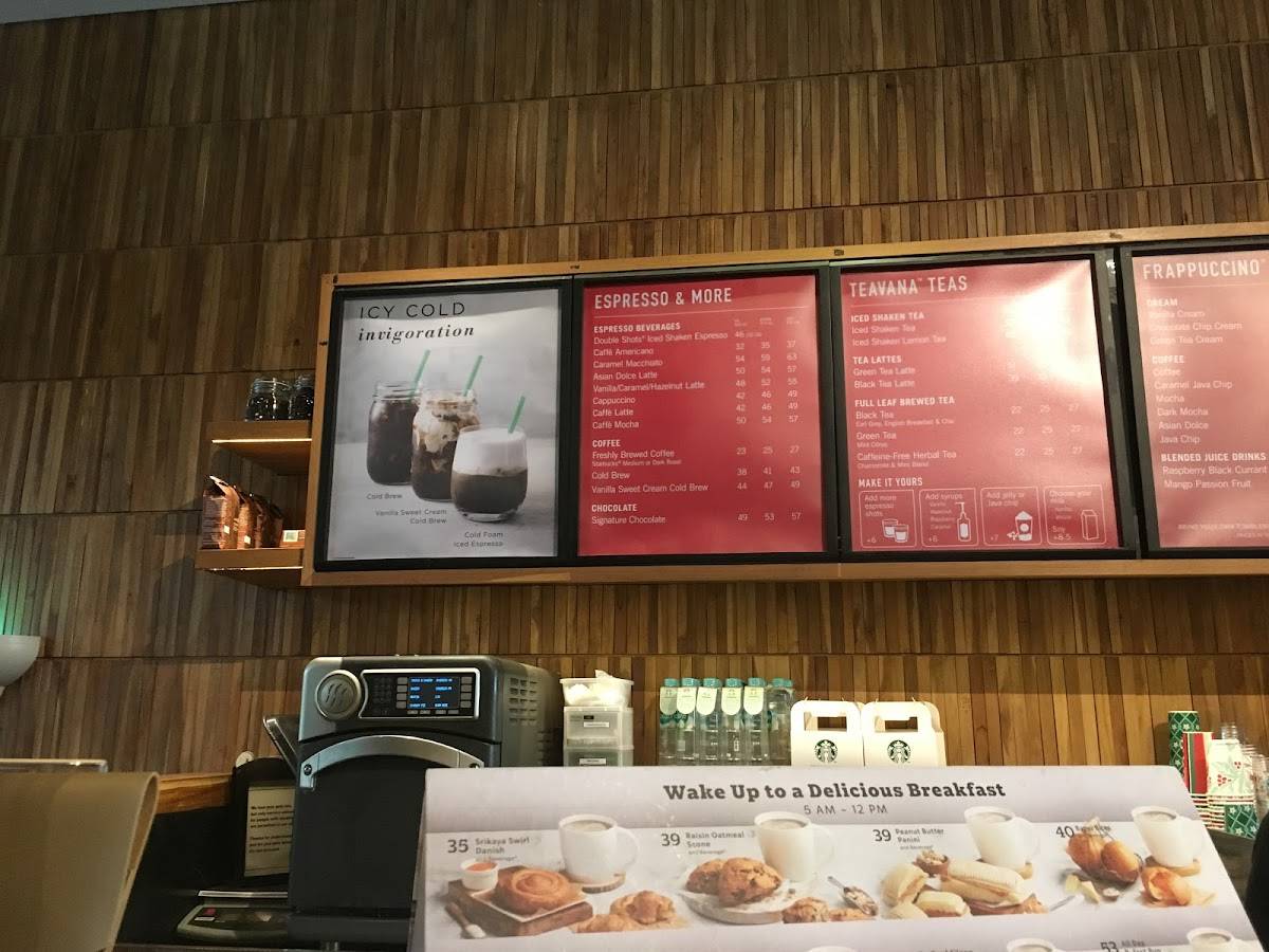 Carta de coffee house Starbucks Indonesia, Surabaya, JL Puncak Lontar ...