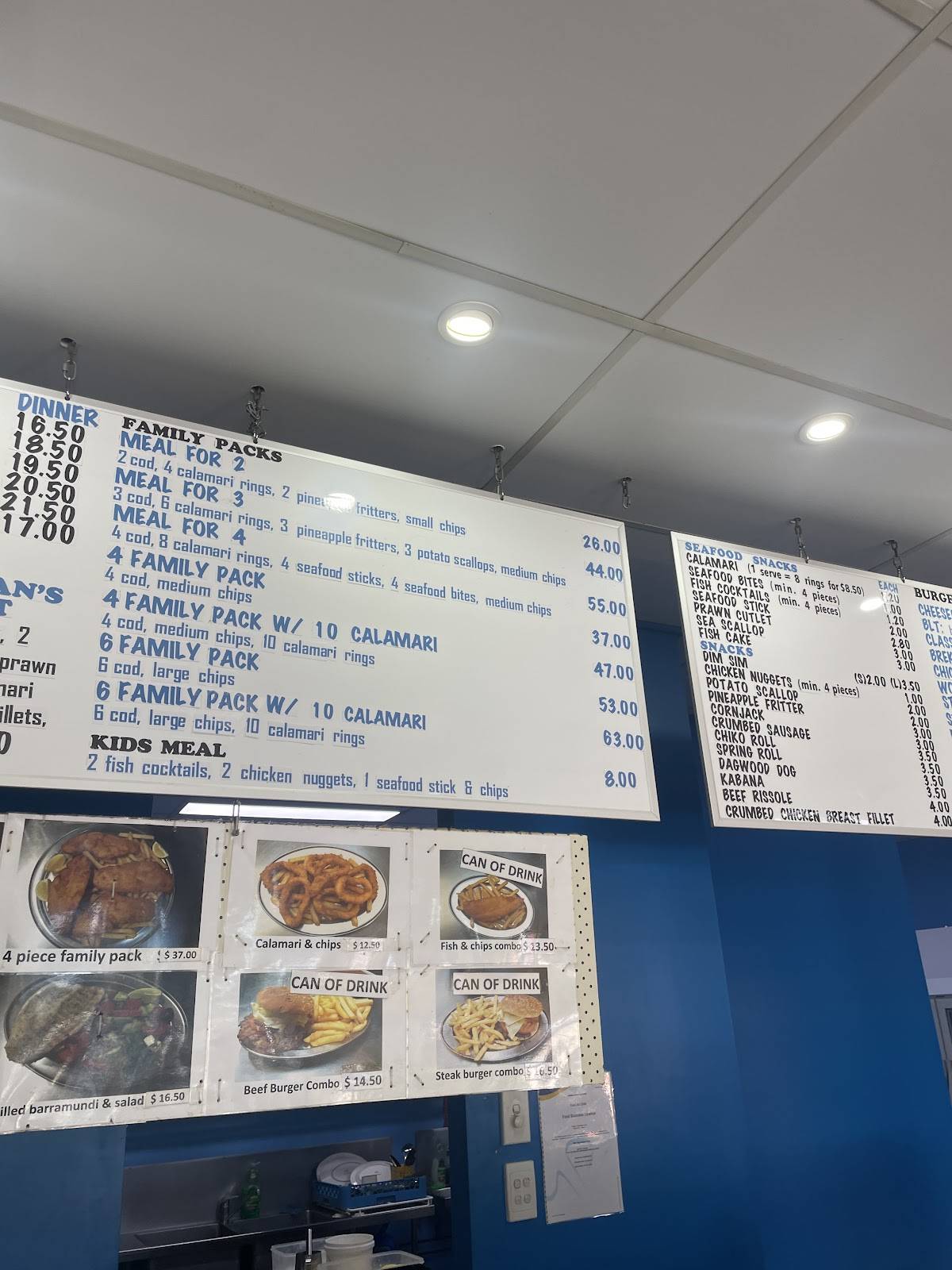 Menu at Starfish Cuisine restaurant, Jindalee
