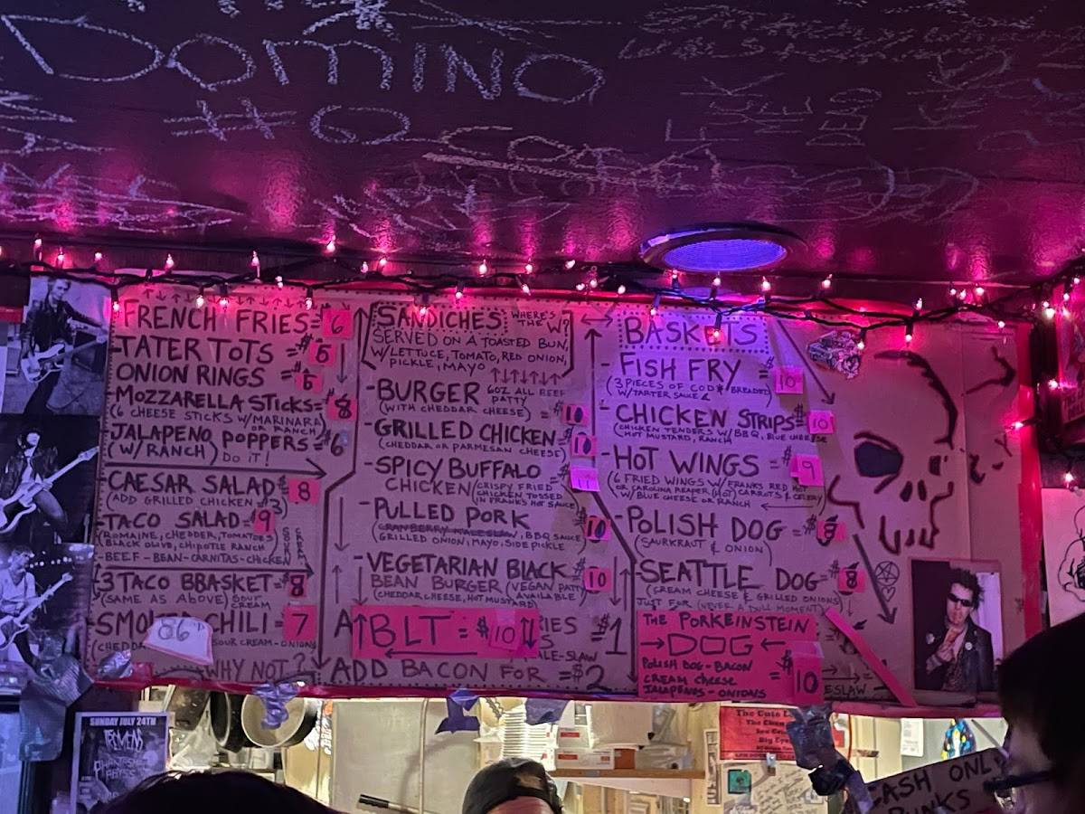 Menu at Streamline Tavern pub & bar, Seattle, 174 Roy St