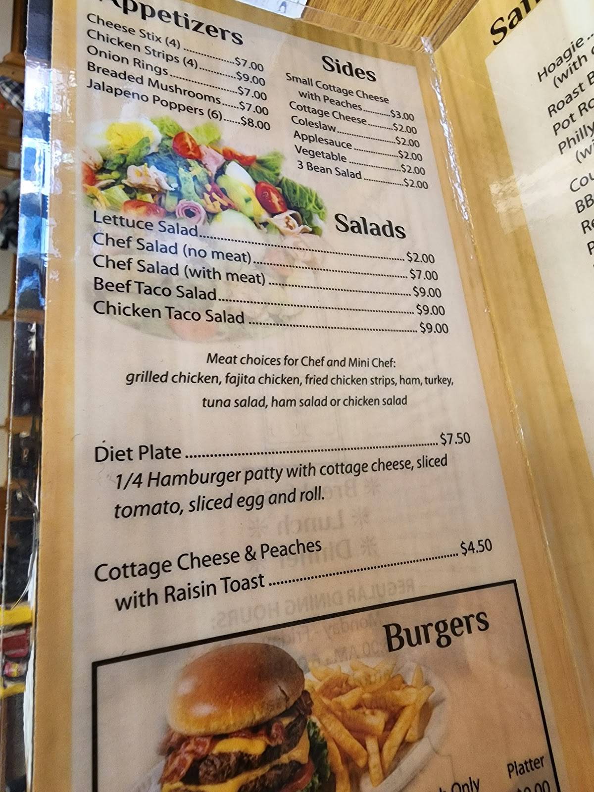 Menu at Country Cupboard restaurant, Streator, 124 S Vermillion St