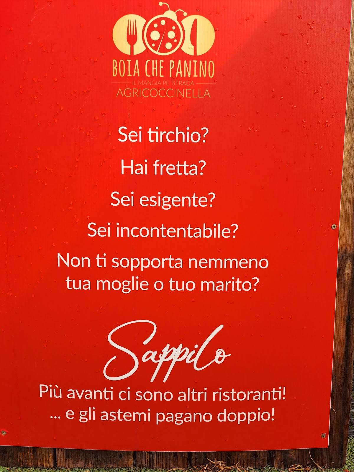 Speisekarte von Street food "Boia che panino" panini, TAGLIERI, piatti ...