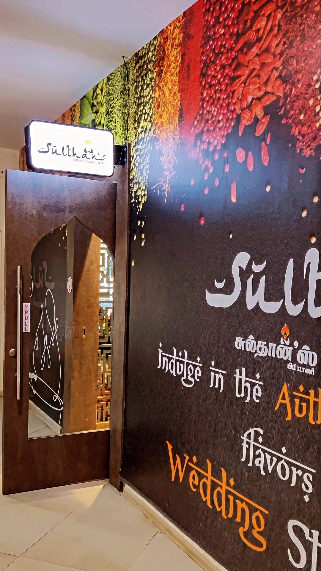 Menu at Sulthan's Biriyani, Phoenix Mall, Chennai, Shop No. 47-A