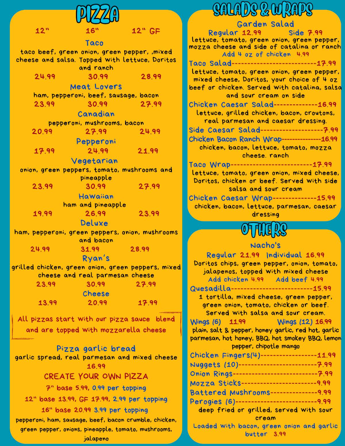 Menu at Summer Shack Drive Inn Restaurant, Carberry, Third Ave