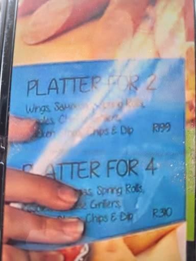 Menu at Surf Shack Restaurant, Emalahleni
