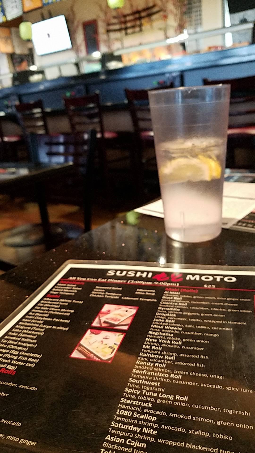 Menu at Sushi Moto restaurant, Fernley, US Hwy 95A Ste #1