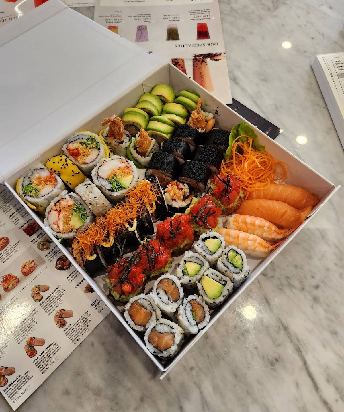 Menu at Sushi Shop restaurant, Hamilton