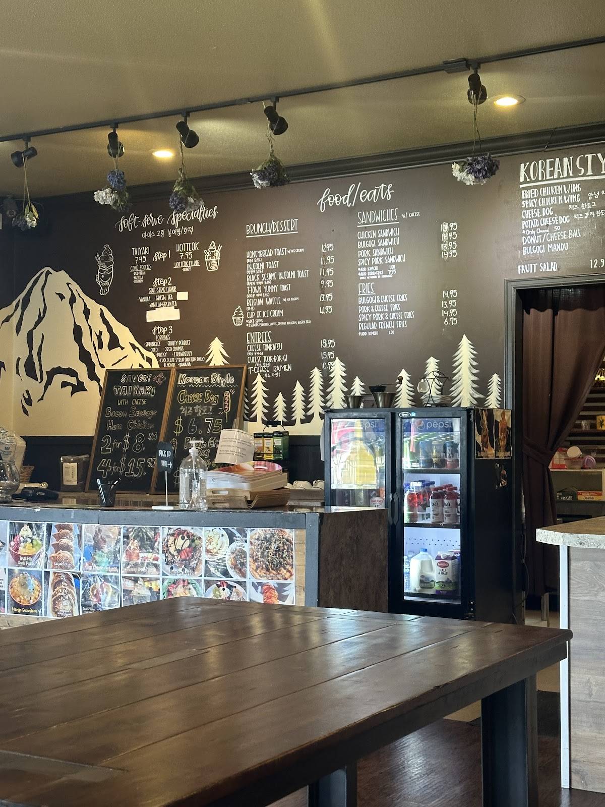 Menu at T-Town Cafe, Tacoma