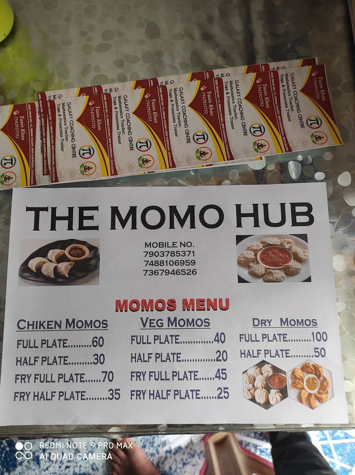 Menu at THE MOMO HUB, Gaya