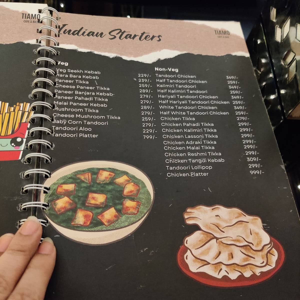 Menu at TIAMO CAFFE & BAR, Mumbai