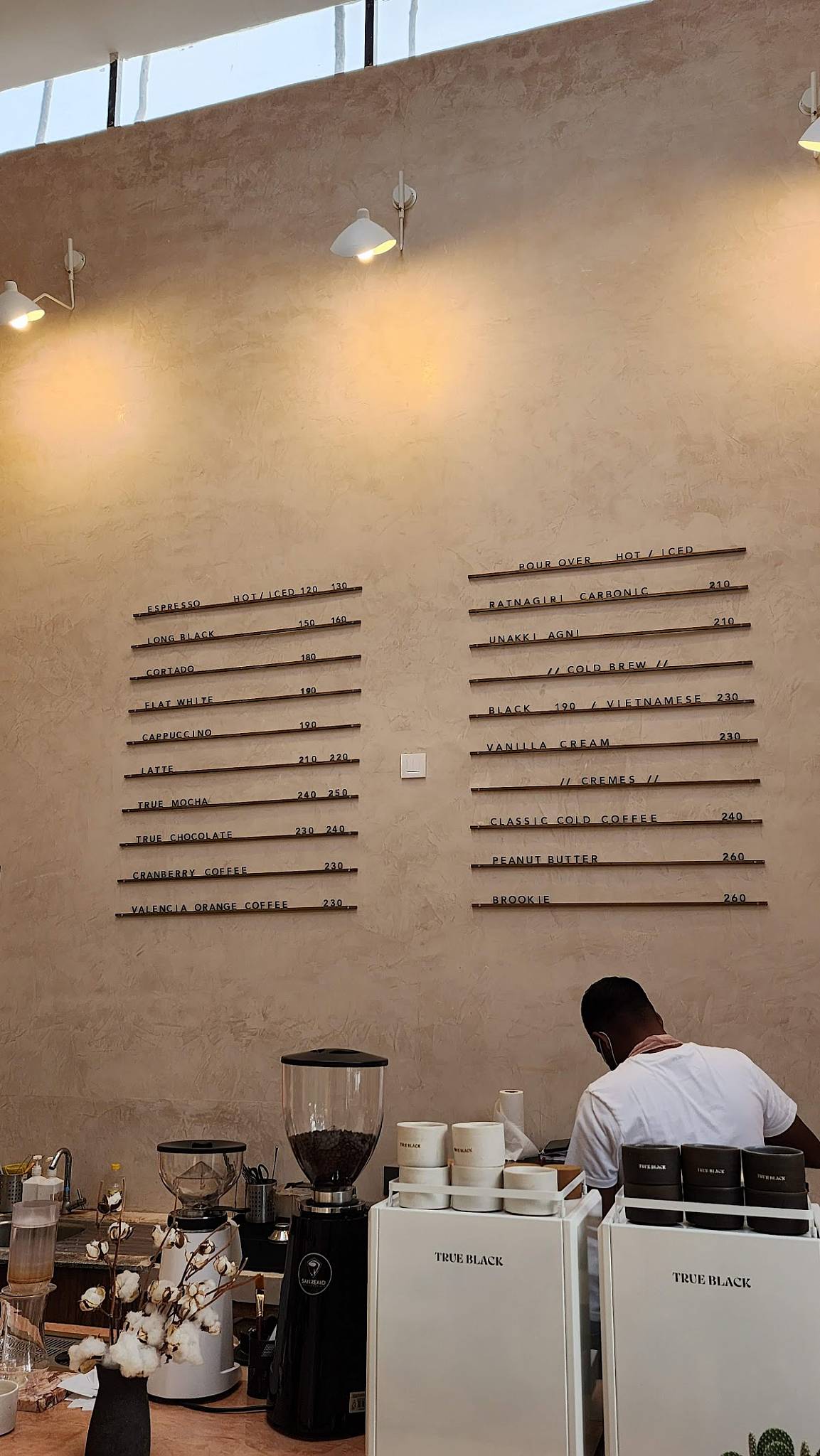 Menu at TRUE BLACK speciality coffee Kompally, Hyderabad, Ruby Block