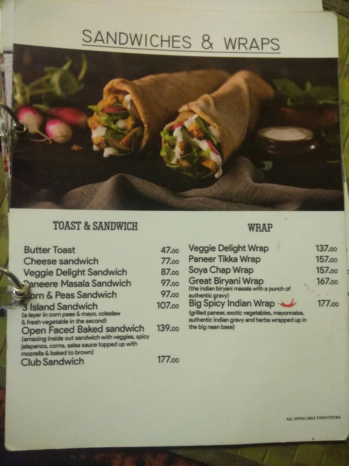 Menu at TVG - The Vegetarian Grill, Jaipur, Dussehra Garden