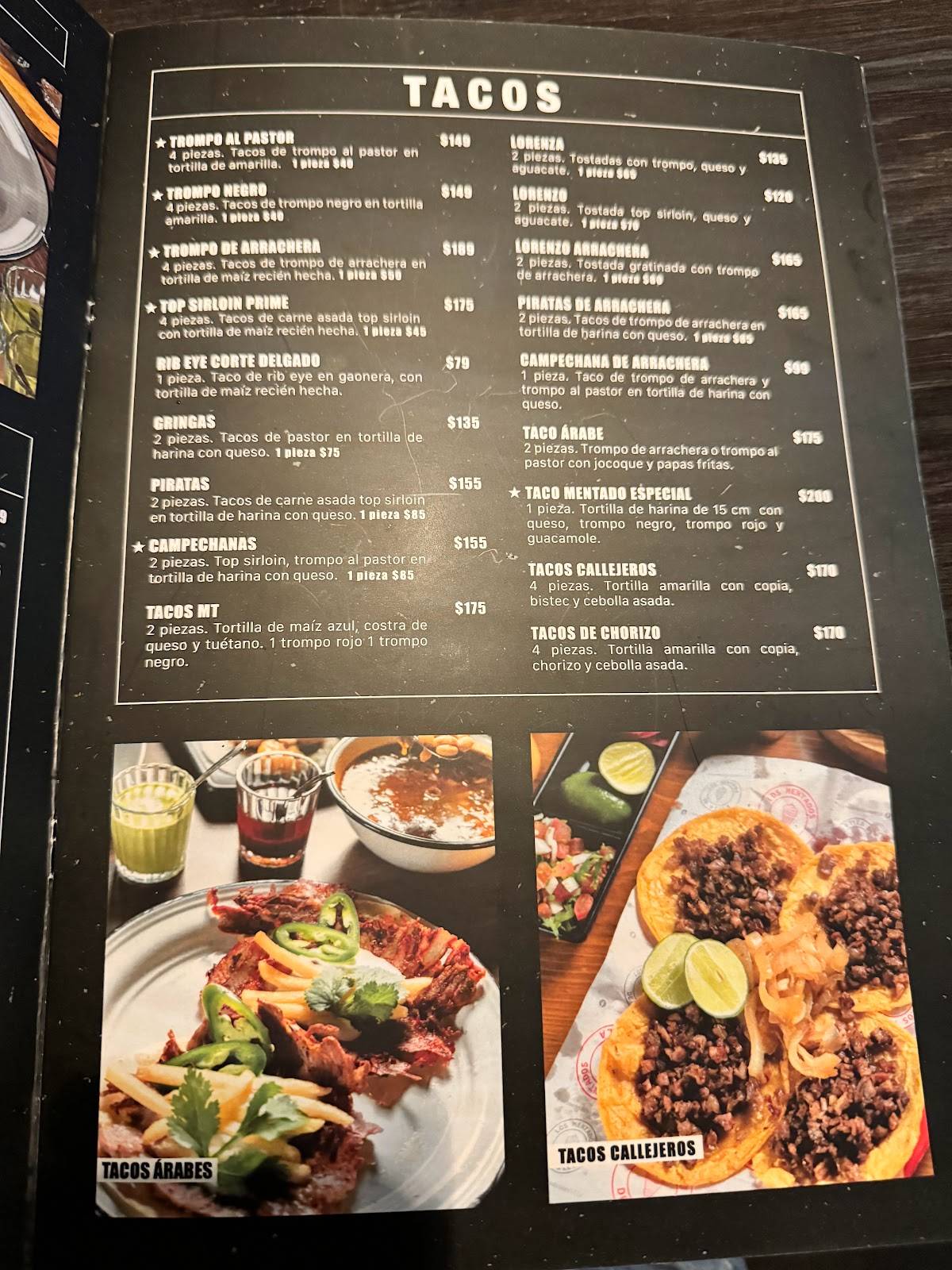 Menu at Tacos Villa De Santiago (Suc. Apodaca) restaurant, Ciudad Apodaca