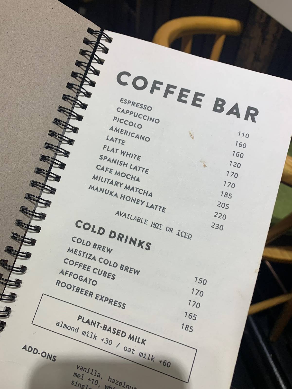 Menu at The Fat Seed Cafe + Roastery, Taguig