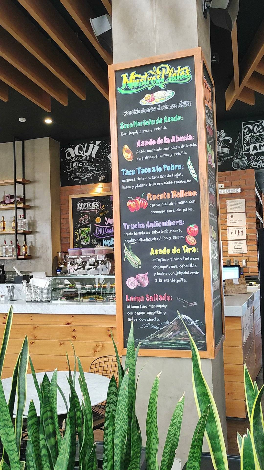 Carta del restaurante Tanta - Mall Aventura, Paucarpata