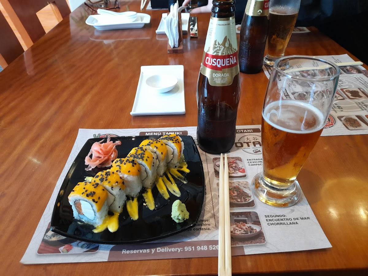 Carta del restaurante Tanuki, Miraflores
