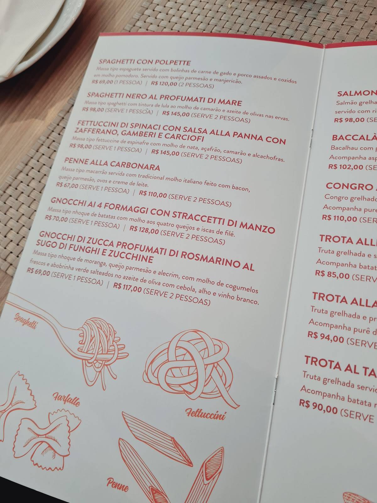 Menu em Tarantino Ristorante pub & Bar, Gramado