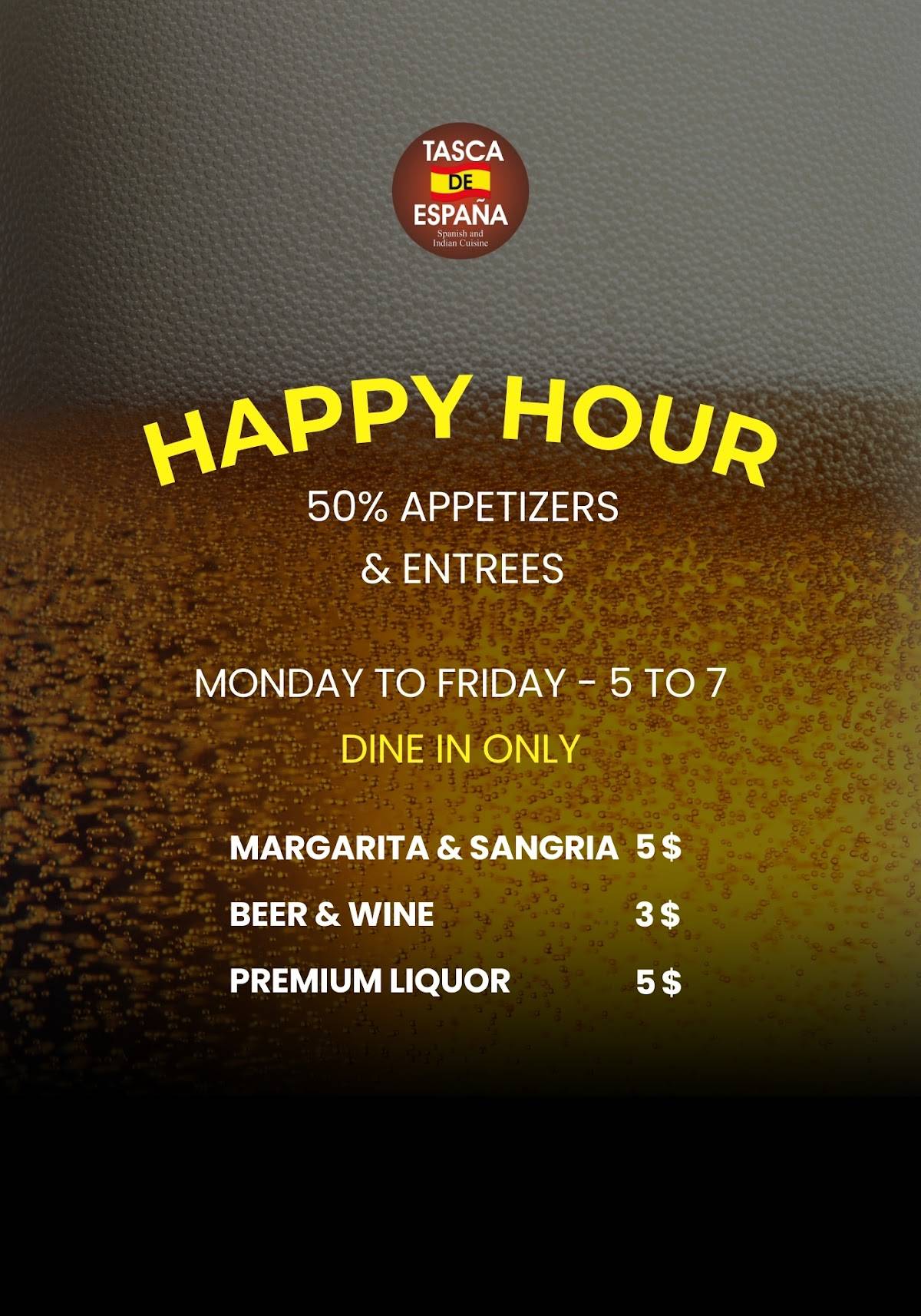 Menu at Tasca De España restaurant, Miami