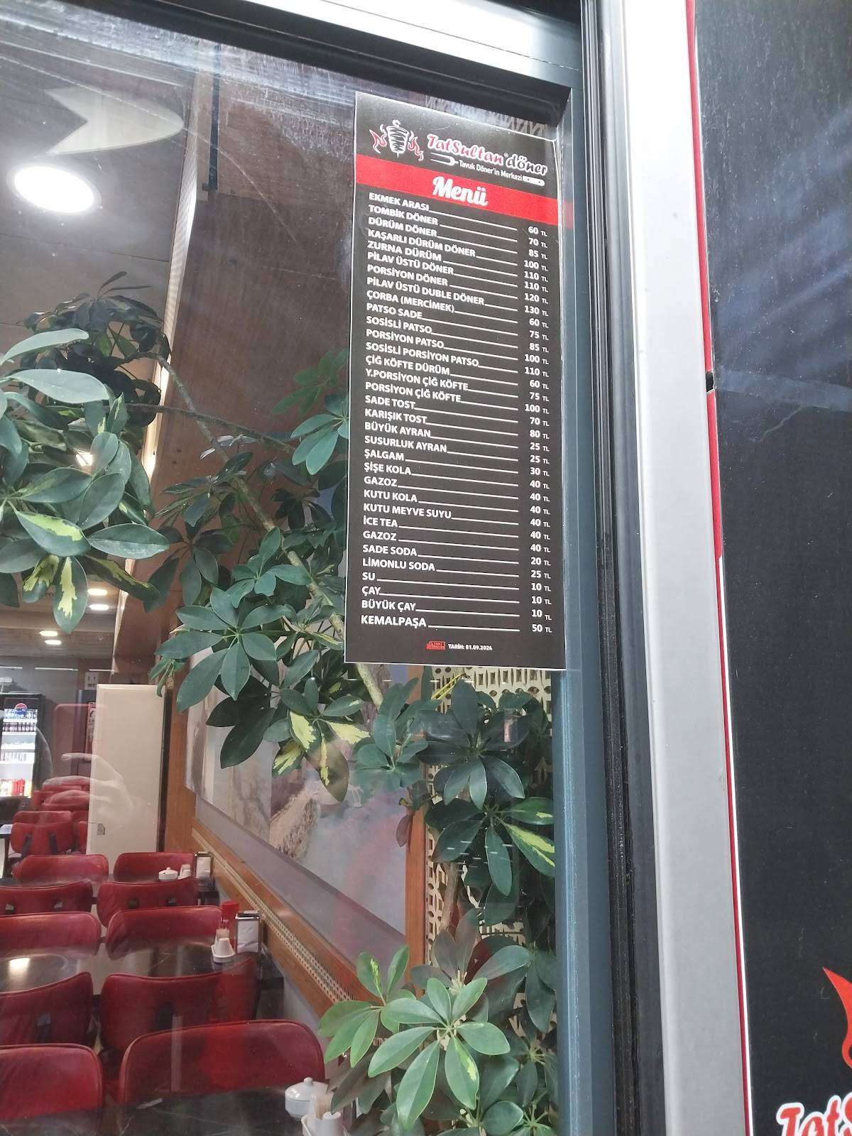 Speisekarte von Tat Sultan Döner restaurant, Sultanbeyli