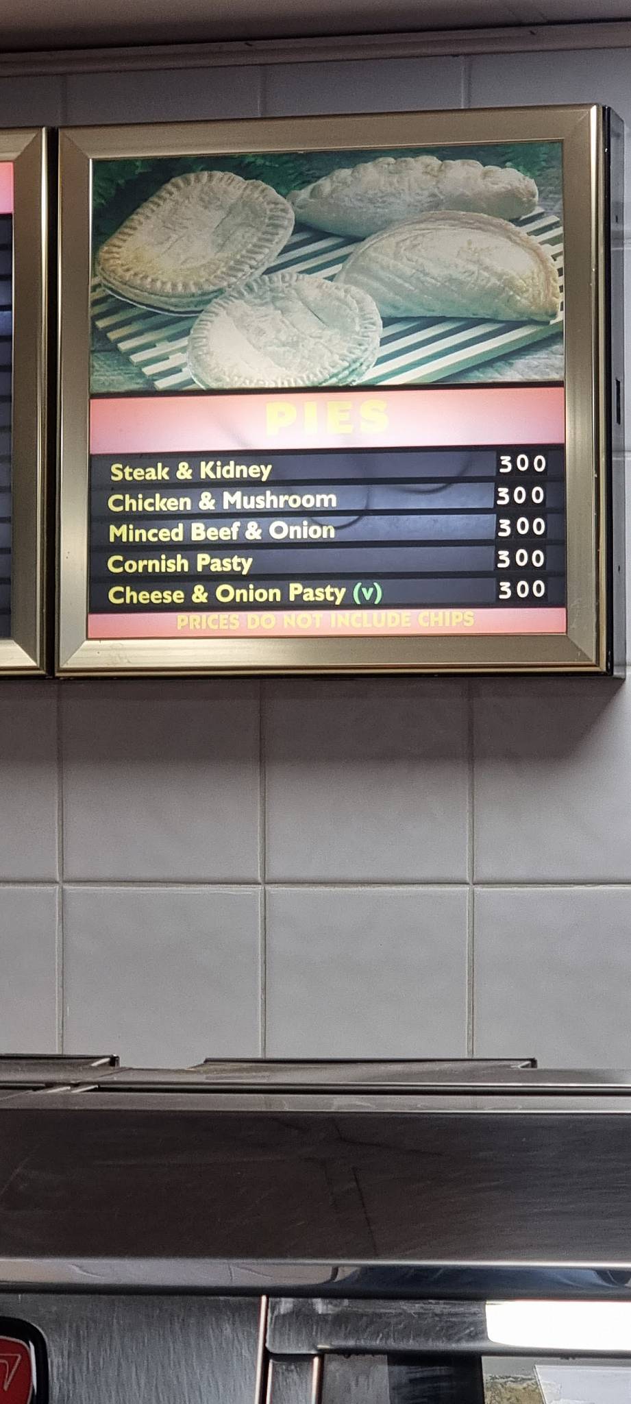 Menu at Taylors Fish Bar, Heathfield