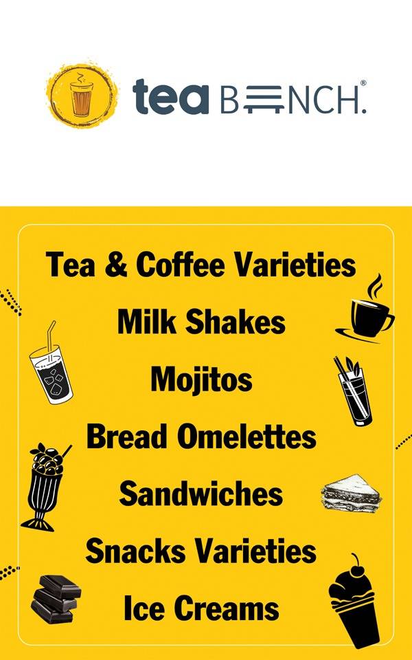 Menu at Tea Bench, Marthandam