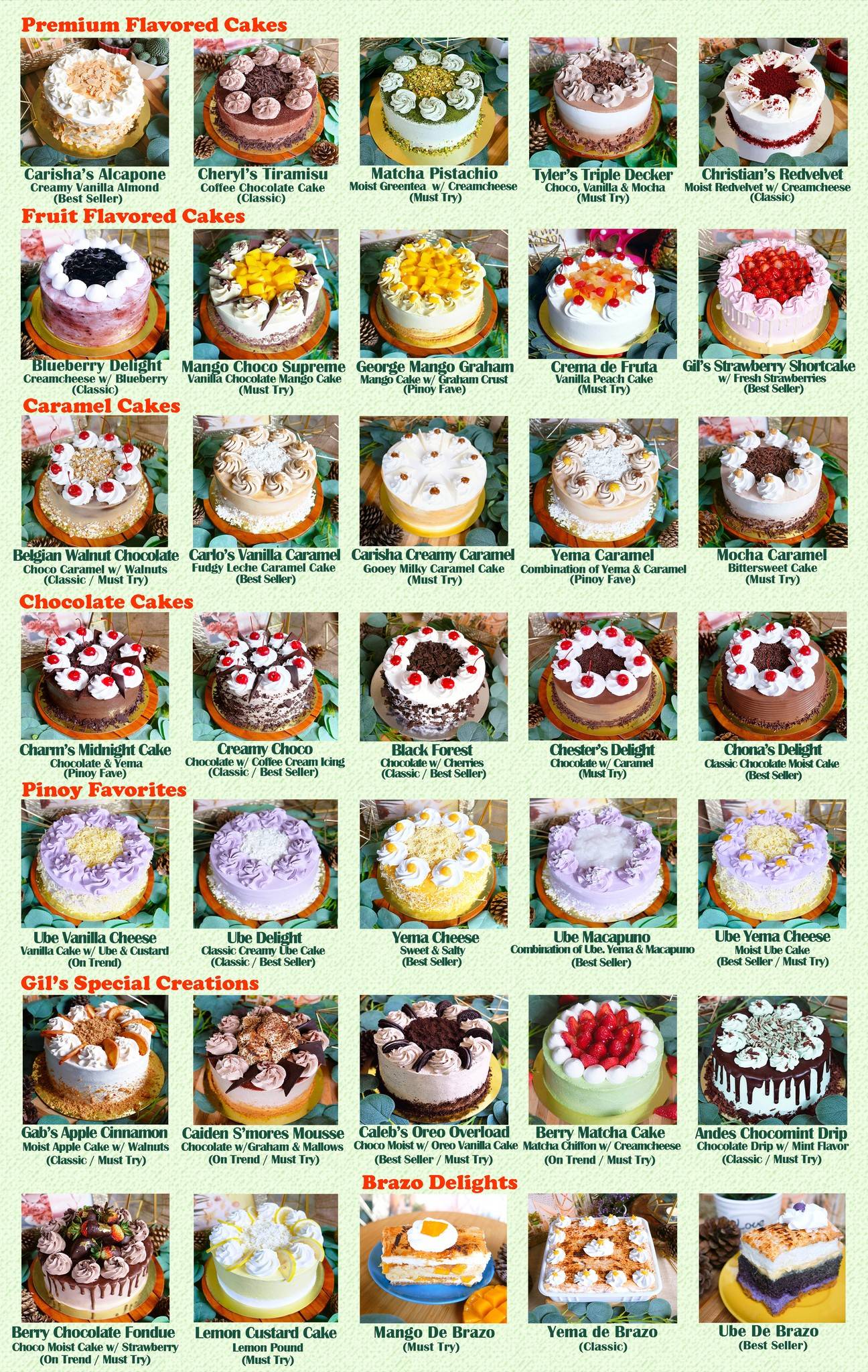 Menu at Teahouse Restaurant and Bakeshop, Baguio