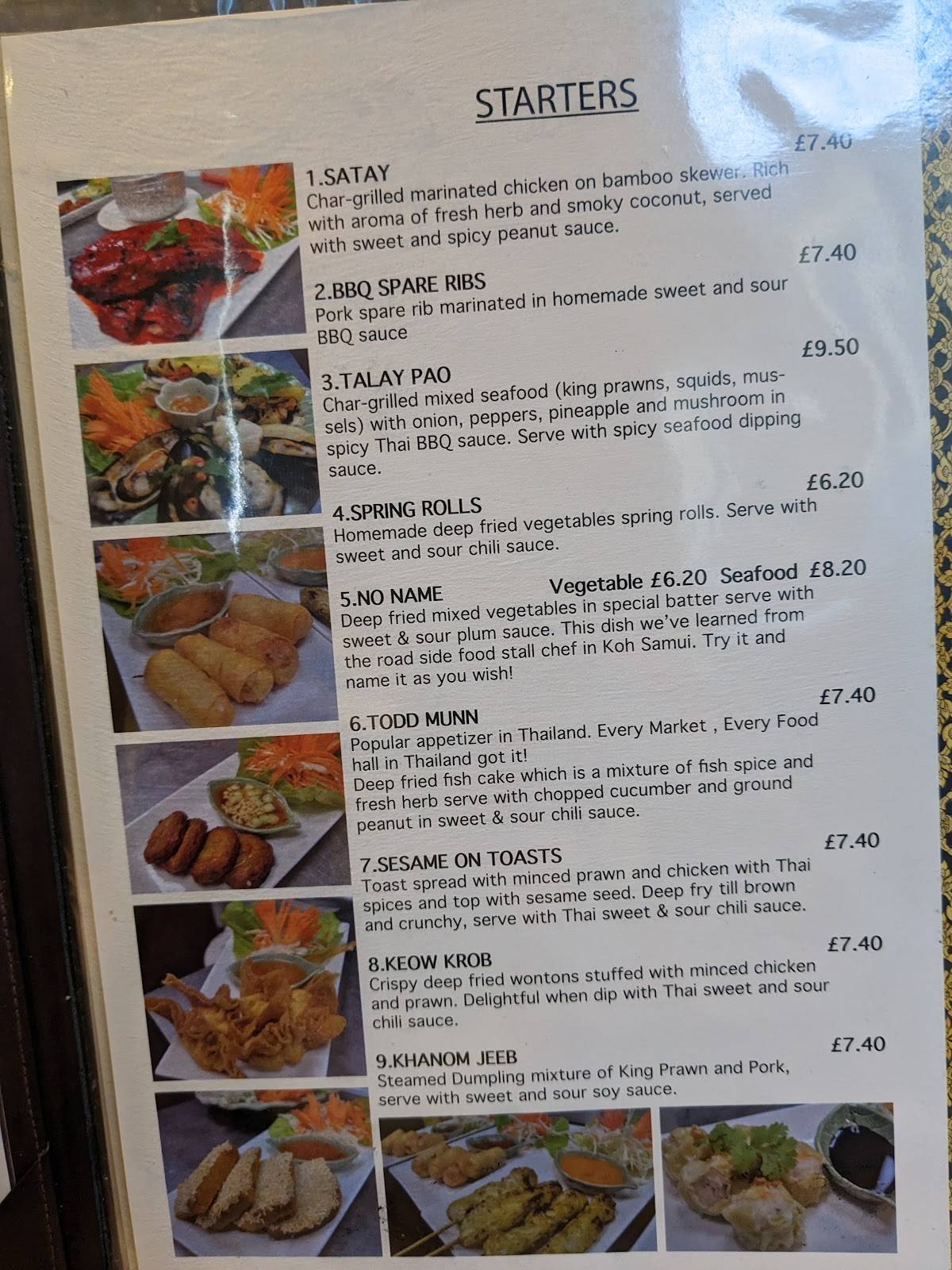 Menu at Thai Four Two Restaurant, Rochester