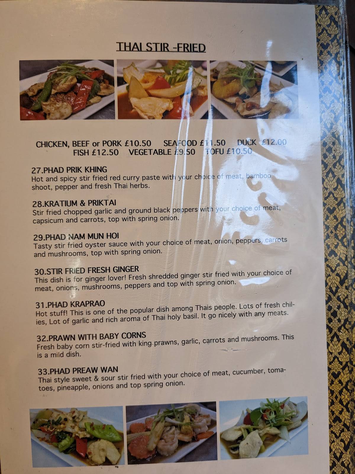 Menu at Thai Four Two Restaurant, Rochester