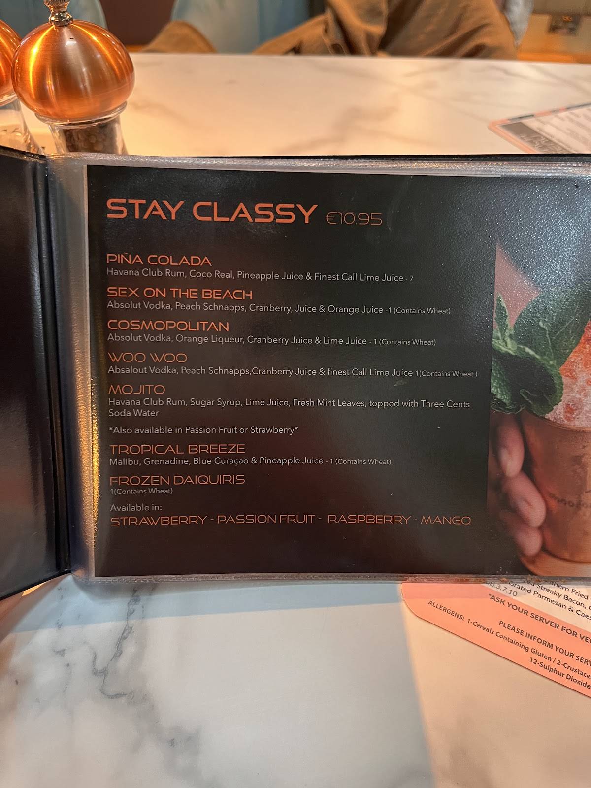 Menu at The Anvil Restaurant, Saggart