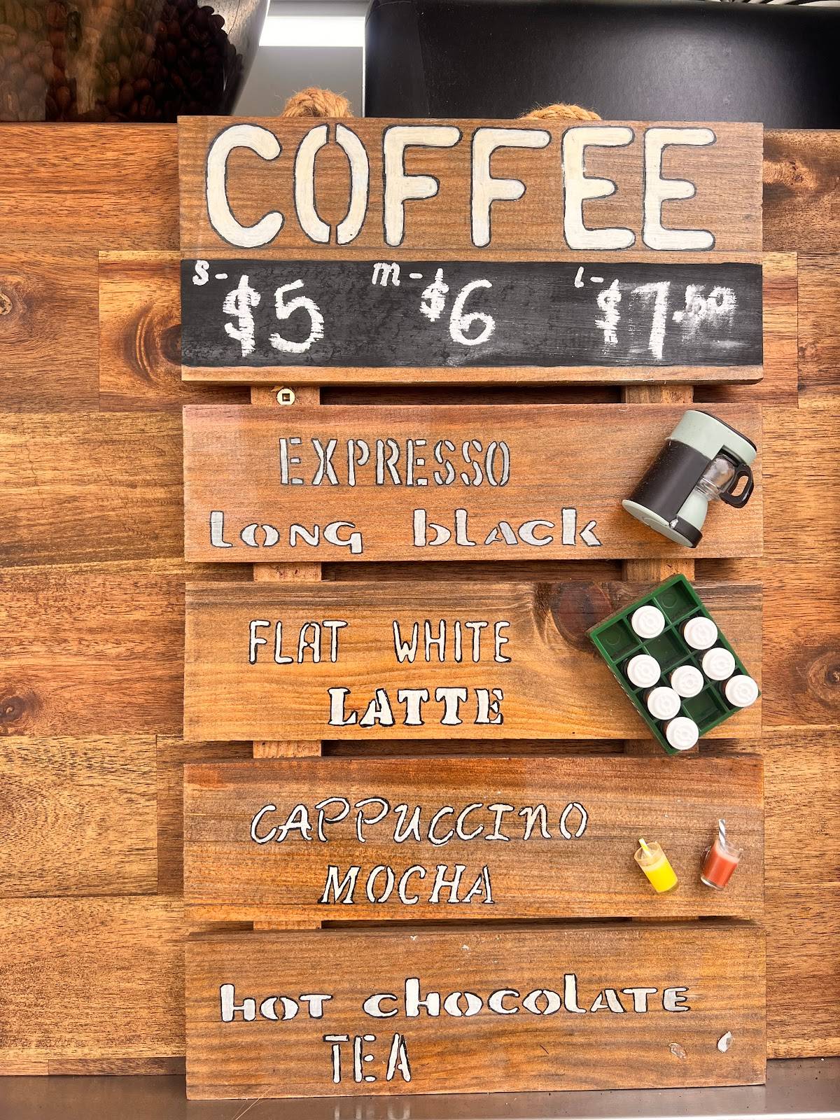 Menu at The Bayview Barista, Waipu