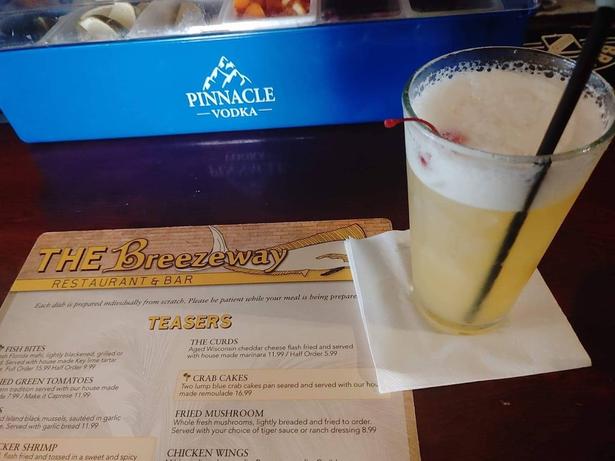 Menu at The Breezeway Restaurant & Bar, Sanford