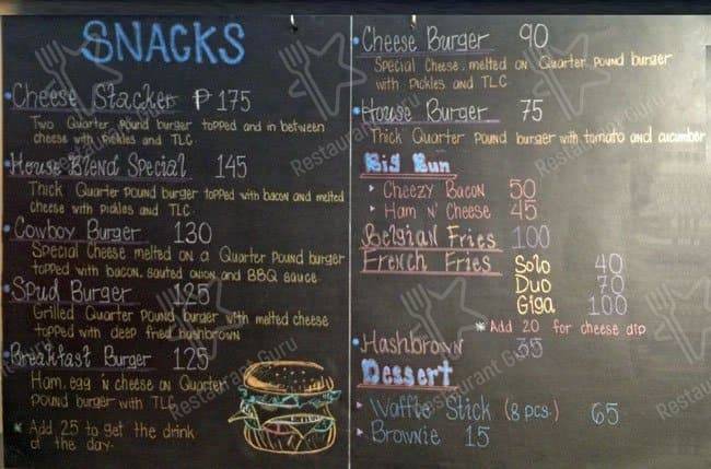 Menu at The Brewed Coffee Bee Cafe, Pasig