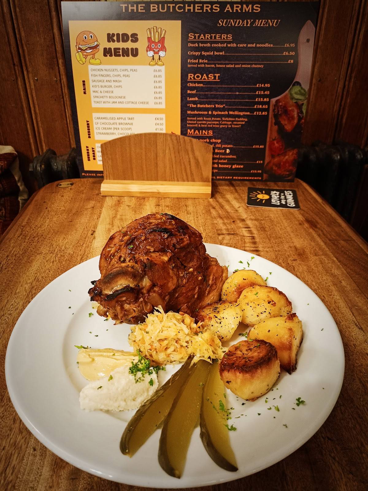 Menu at The Butchers Arms pub & bar, Reading, Blounts Ct Rd