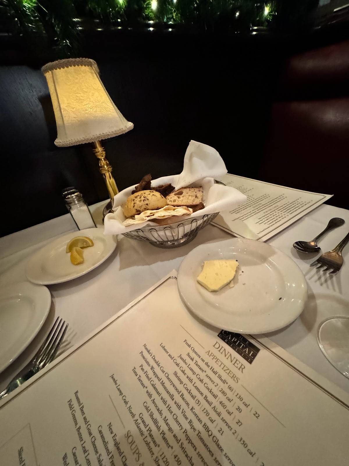 Menu at The Capital Grille pub & bar, Boca Raton