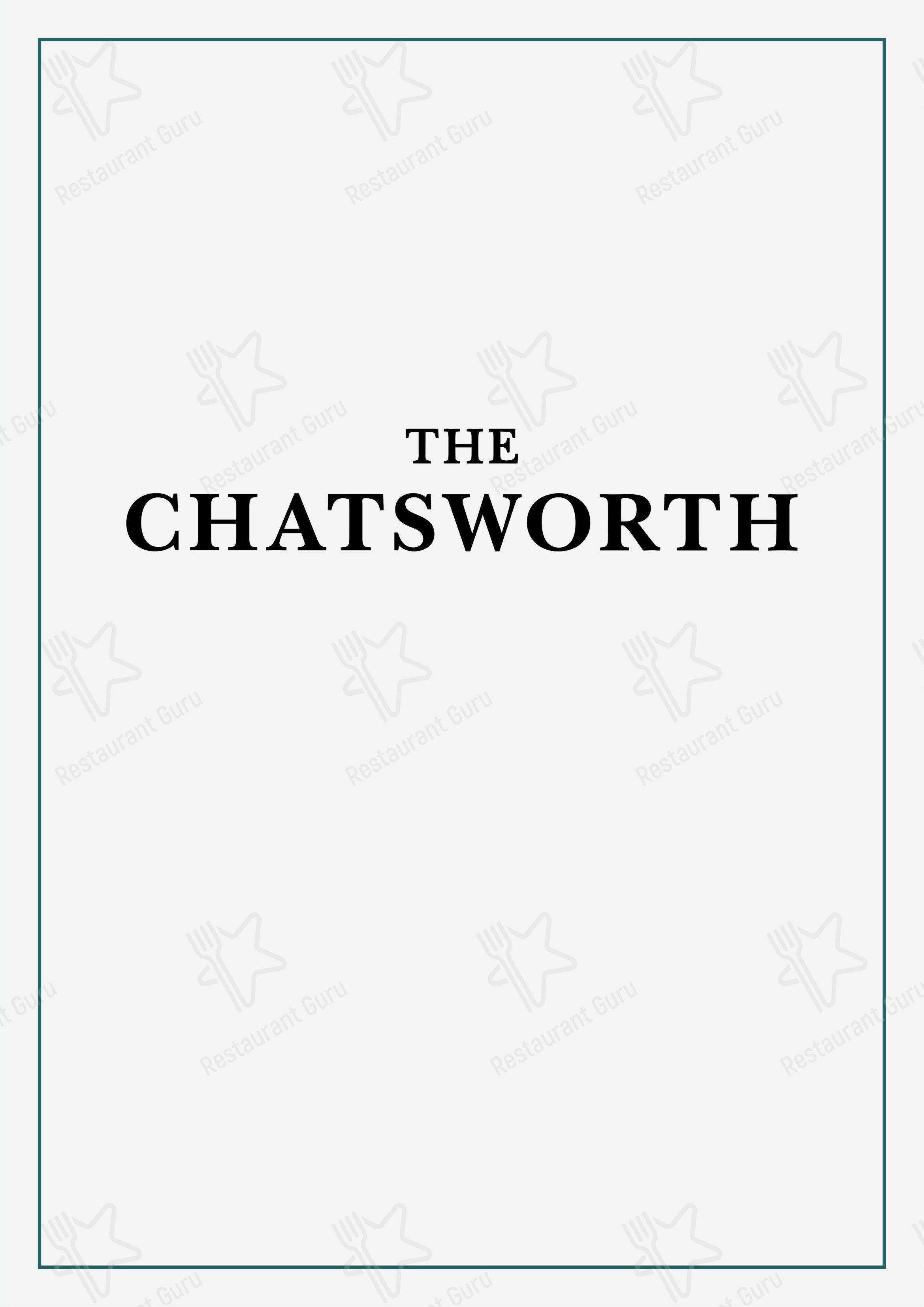 Menu at The Chatsworth pub & bar, Banbury