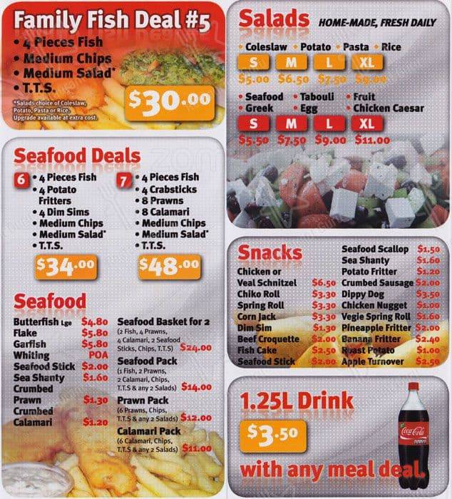 Menu at The Chicken Home fast food, Modbury North