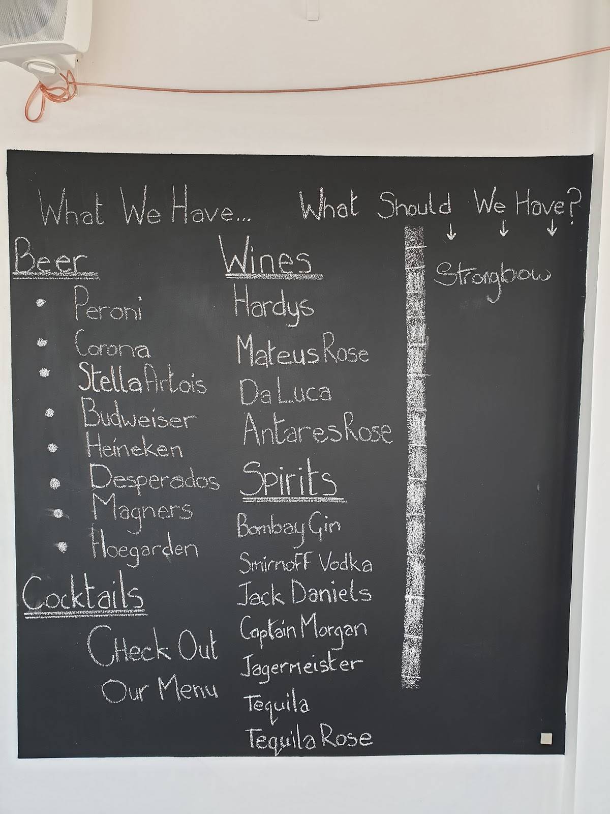 Menu at The Codfather restaurant, Ras Al-Khaimah, Al Hamra Waterfront ...