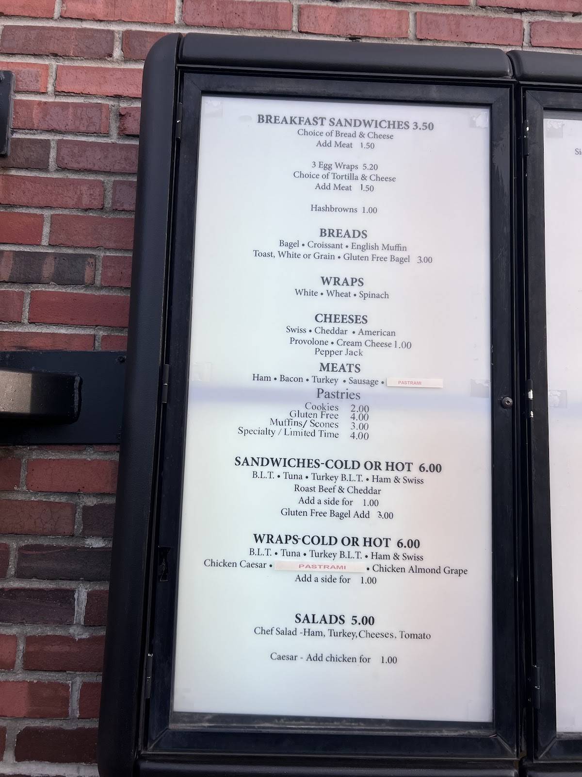 Menu at The Coffee Post restaurant, Chesterland