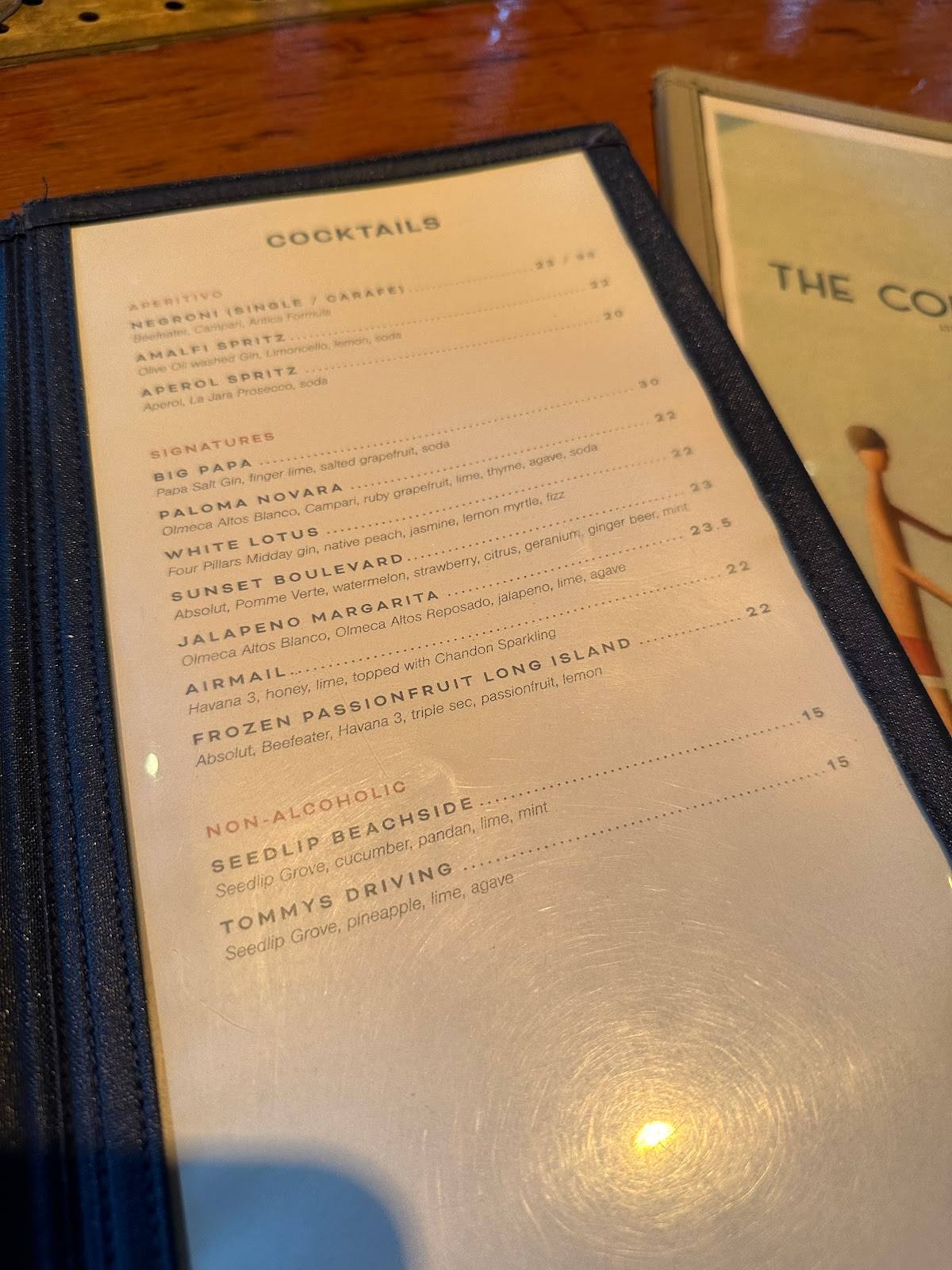 Menu at The Collaroy pub & bar, Collaroy