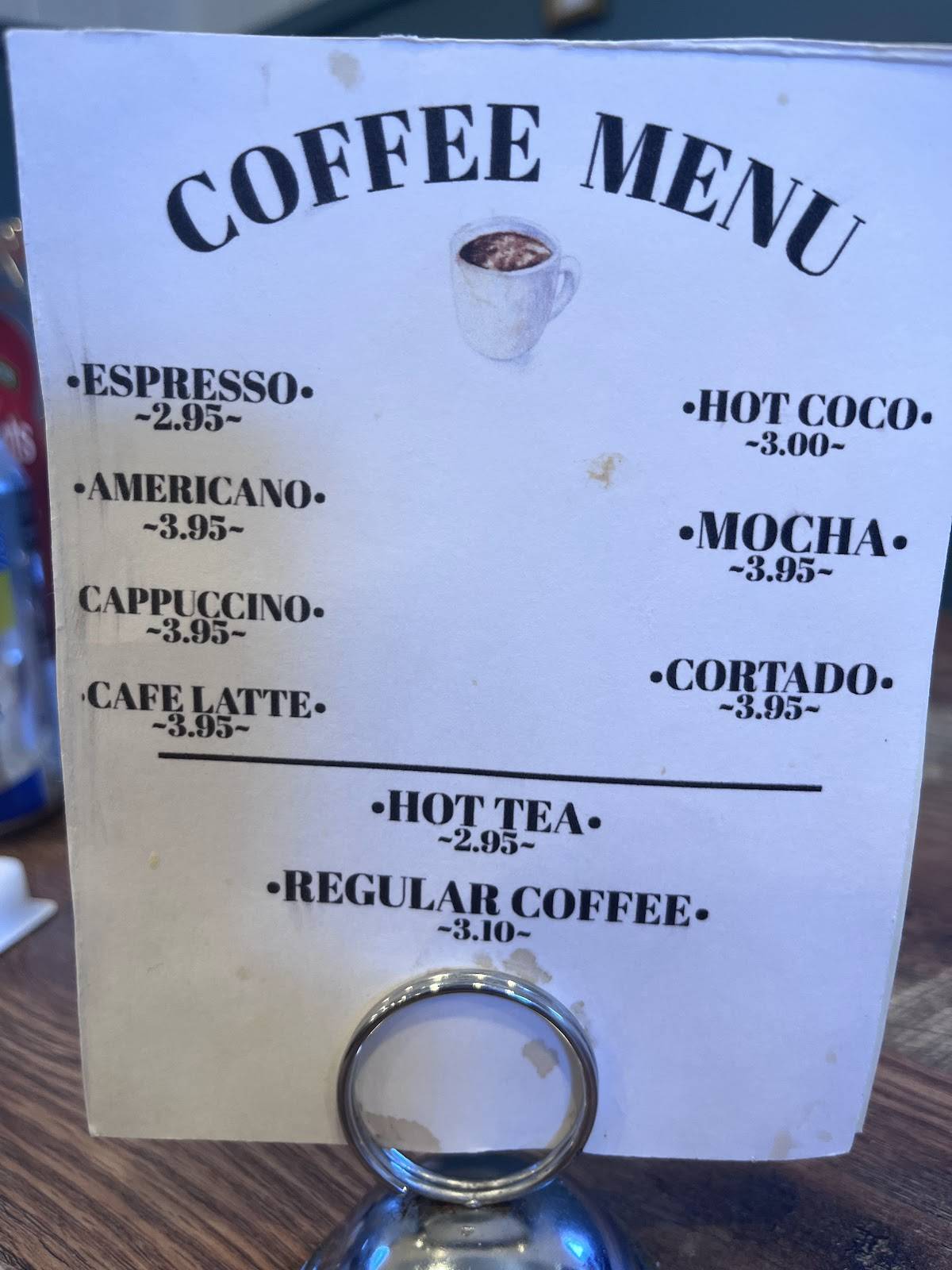 Menu at The Cookie Lady's Cafe, Point Pleasant
