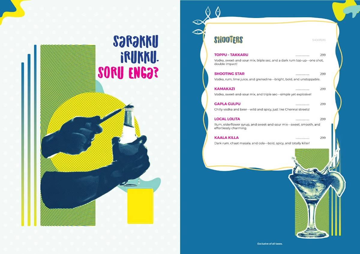 Menu at The Cycle Gap Adyar, Chennai, 73 kalki krishnamurthy salai