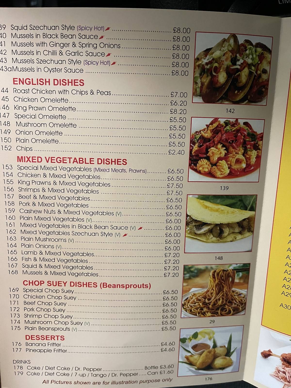 Menu at The Empire Chinese Takeaway restaurant, Barking, 159 Chelmer Cres