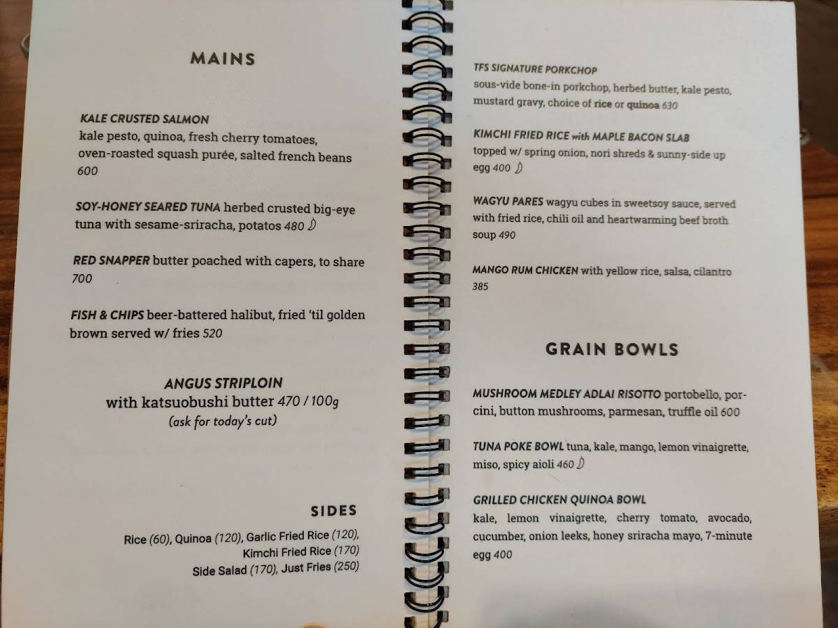 Menu at The Fat Seed Cafe + Roastery, Taguig