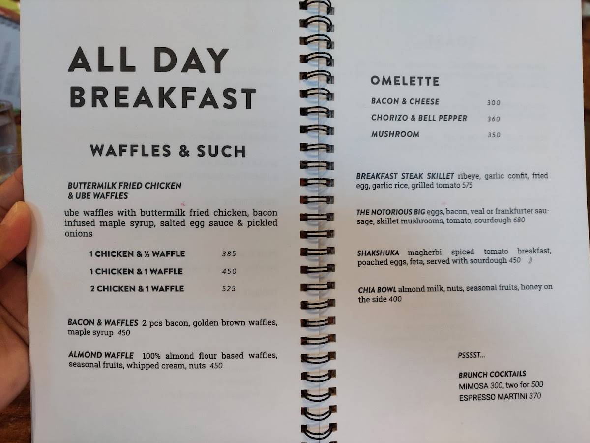 Menu at The Fat Seed Cafe + Roastery, Taguig