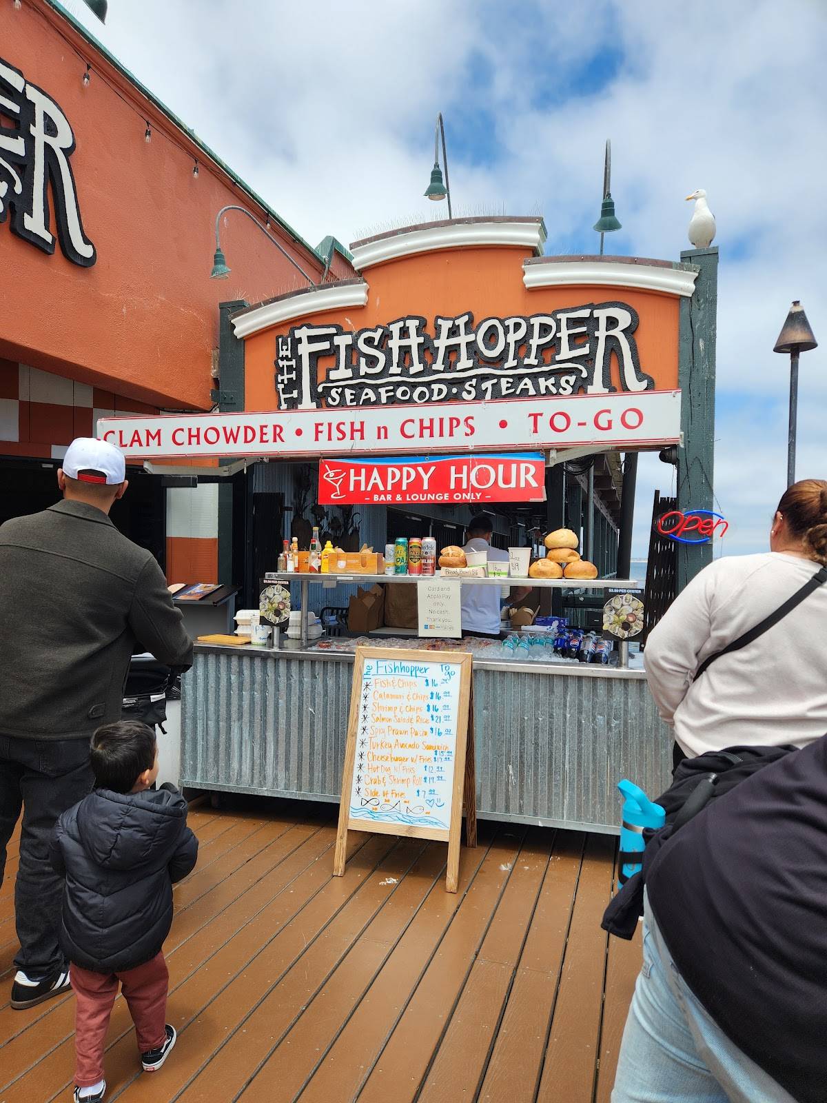 Menu at Fish Hopper steakhouse, Monterey