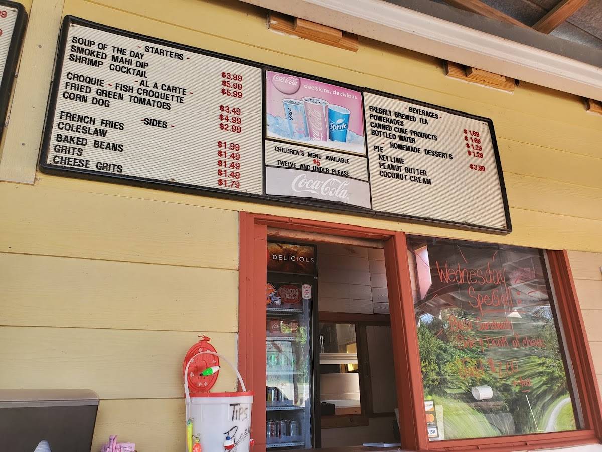 Menu at The Fish House restaurant, Ruskin, W Shell Point Rd